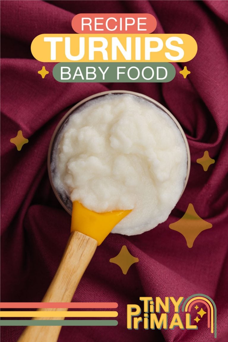 Turnips Baby Food [Easy Puree Recipe] - Tiny Primal
